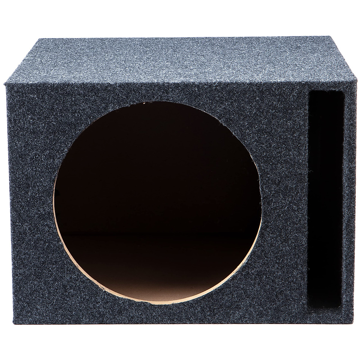 American Sound Connection Car Audio Single 12" Vented Subwoofer Stereo Sub Box Ported Enclosure 5/8" MDF