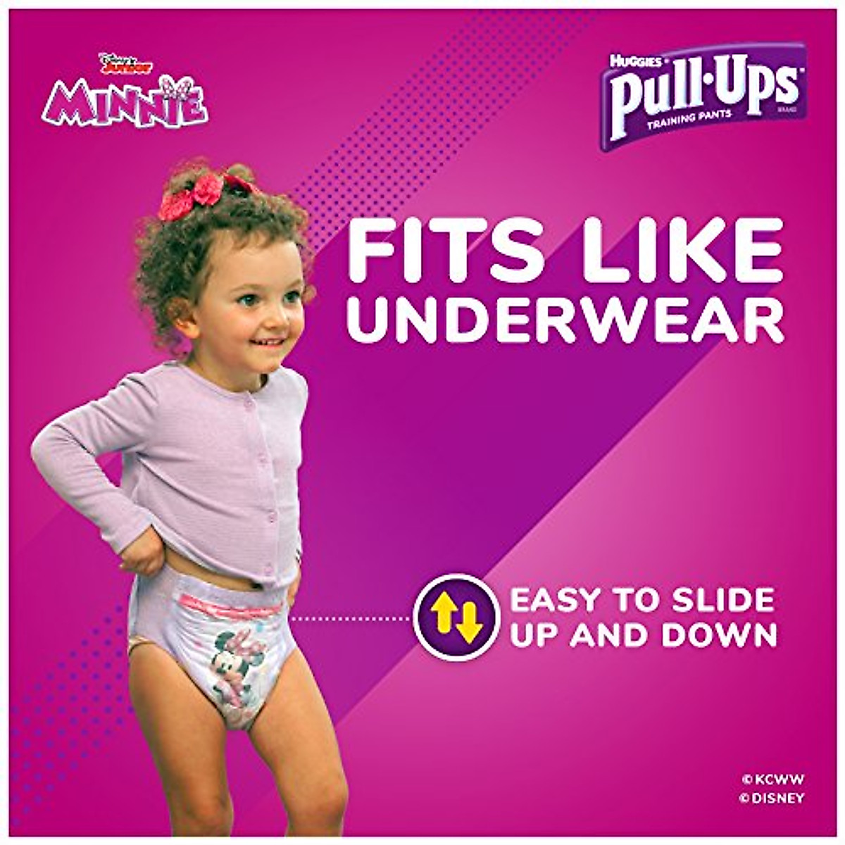 Pull-Ups Learning Designs for Girls Potty Training Pants, 2T-3T (18-34 lbs.), 25 Ct. (Packaging May Vary)