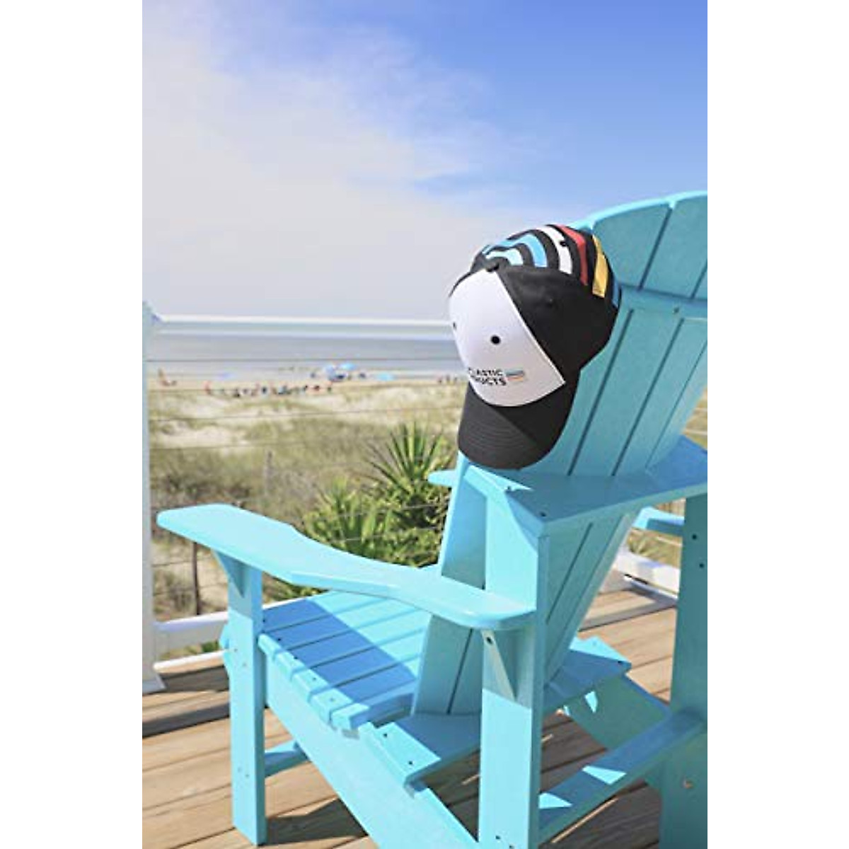 CR Plastic Products Outdoor Upright Adirondack Aqua