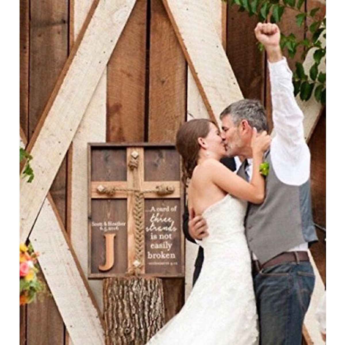 BC Plaxidermy Wedding Unity Ceremony - Tie The Knot Braid w/Ecclesiastes 4:12 Scripture and Personalized Names/Dates