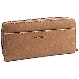 Stone Mountain Talia Large Zip Around Wallet One Size Tan