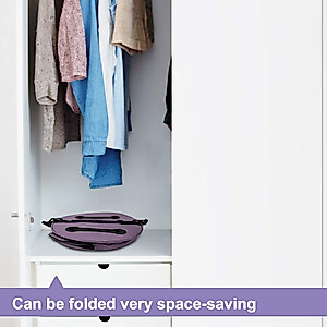 SumDirect Knitting Bag, Yarn Organizer Tote Bag Portable Storage Bag for Yarns, Carrying Projects, Knitting Needles, Crochet Hooks, Manuals and Other Accessories (Purple)