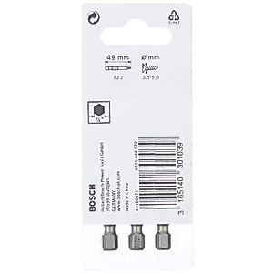 Bosch 2607001577 Screwdriver Bit PZ2 XH 49mm 3 Pcs