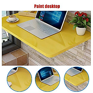Wall Mounted Floating Folding Drop Leaf Table, Home Office Table Desk Workstation Computer Desk, Perfect Addition to Home Office/Laundry/Home Bar/Kitchen Dining Room