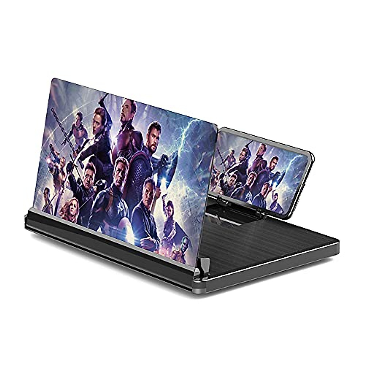 CHANGAIDA 12 Inch Phone Screen Amplifier Foldable Phone Holder Black