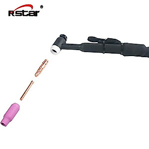 WP26 Tig Welding Torch Air-Cooled Tig Welding 13 Feet Cable,Connector: M16*1.5 Two-pin socket