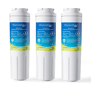 Waterdrop EDR4RXD1 Compatible with EveryDrop® Filter 4, Whirlpool® UKF8001, 4396395, Maytag UKF8001AXX-200, UKF8001AXX-750, WD-F07, Refrigerator Water Filter, 3 Filters (Package May Vary)