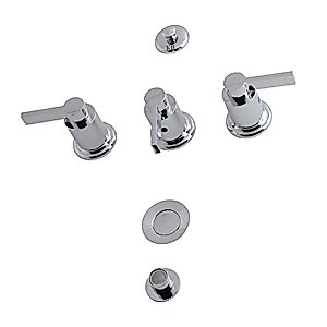Kingston Brass KB6321NDL NuvoFusion Bidet Faucet, 8" (L) x 2-1/8 (W), Polished Chrome