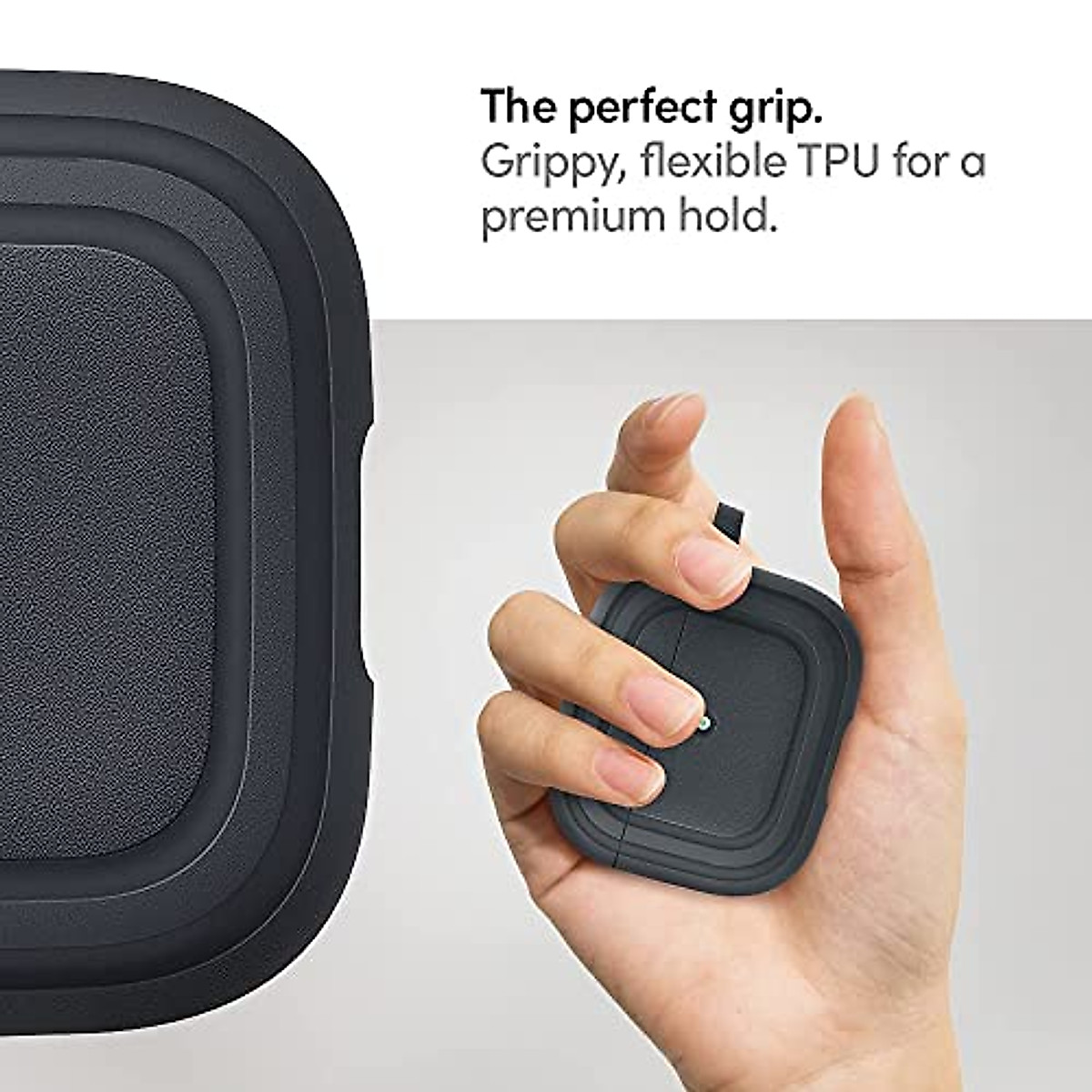 CYRILL Airpods 3 Generation Case Cover Wave Stone Designed for Airpods 3 Generation Case (2021) - Dark Gray