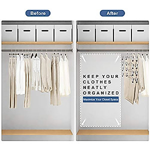 DOIOWN Skirt Hangers 4 Tier Pants Shorts Hangers Space Saving Hangers Closet Organizer for Skirt, Pants(3 Pieces) (3 Pieces)