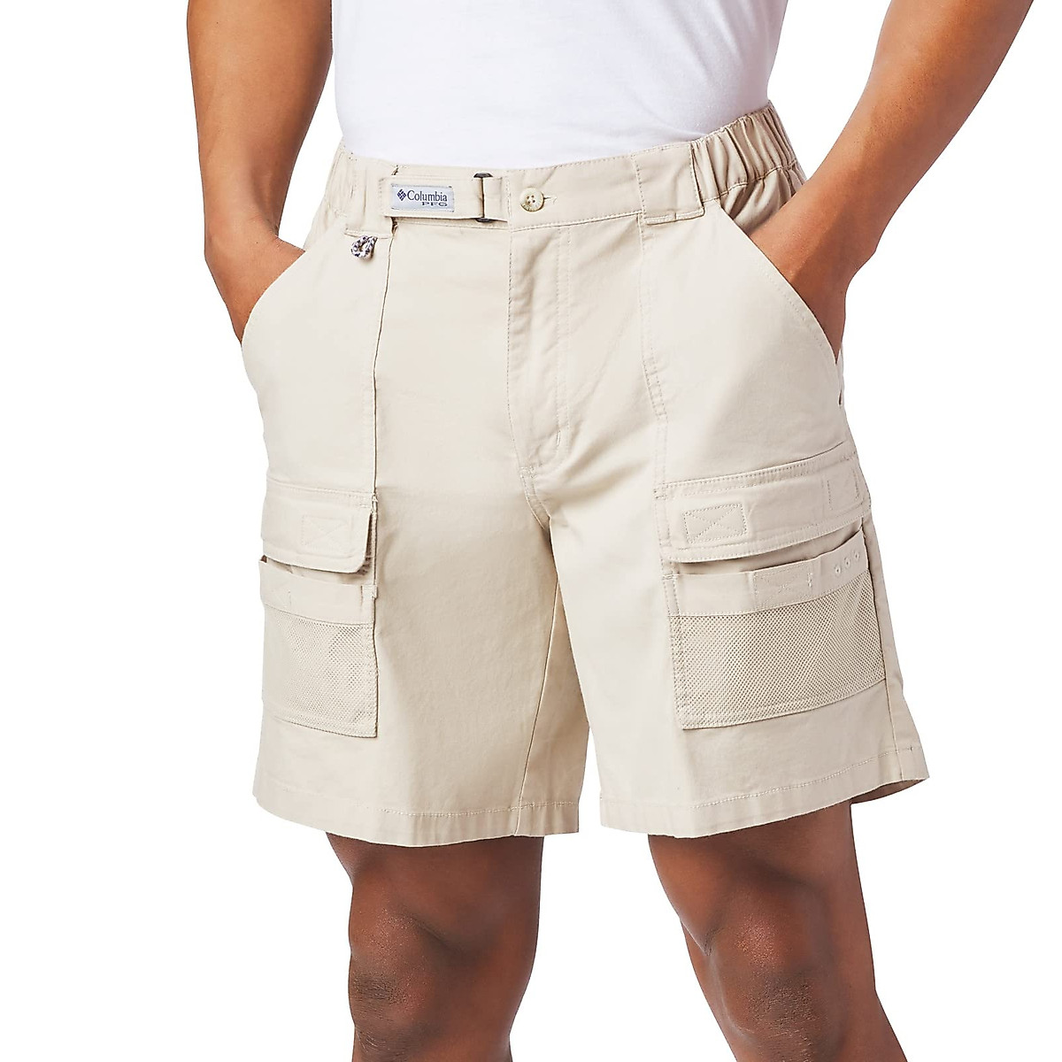 Columbia Men's Half Moon Iii Short, Fossil, 5X x 8