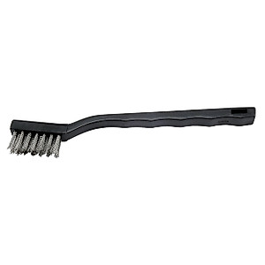 Hot Max 26209 7-1/4-Inch Toothbrush Style Wire Brush, Stainless Steel, Plastic Handle