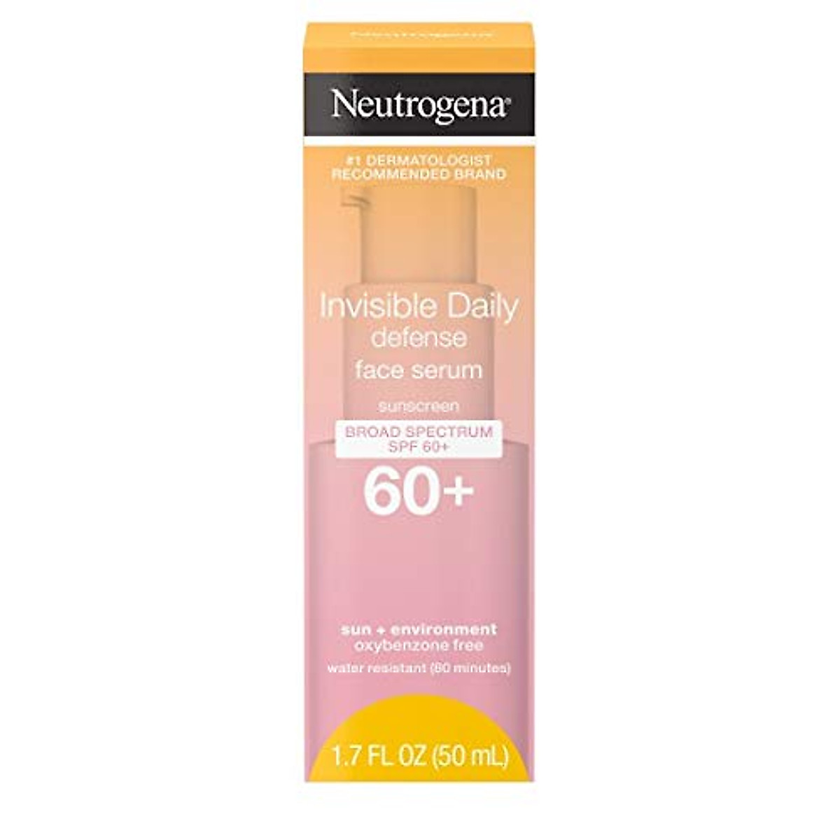 Neutrogena Invisible Daily Defense Face Serum with Broad Spectrum SPF 60+, 1.7 fl. oz 1 ea (Pack of 3) Product Name