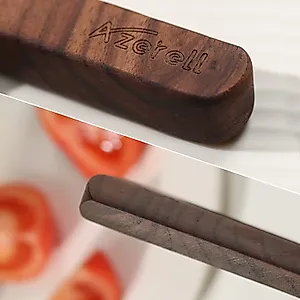 Azerell Wooden Toddler Knife,Kids Knife for Cooking,Love Theme Kids Knife,Kid Safe Knives with Velvet Bag,Montessori Kitchen Tools for Toddlers,Ages 3 Years Old+