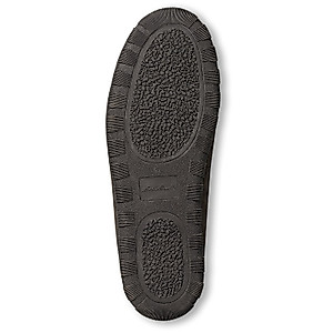 Eddie Bauer Men's Shearling-Lined Moccasin Slipper, Tan 8M