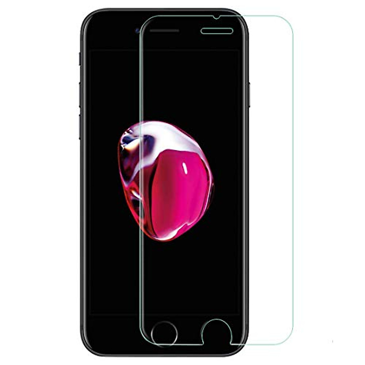 ImpactStrong Shatterproof Tempered Glass Screen Protector for iPhone 8/7 / 6s / 6 [Easy Installation Frame] [Bubble Free] [9H Hardness] [Full Coverage] Case Friendly, 4.7 Inch - (3-Pack)