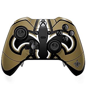Skinit Decal Gaming Skin compatible with Xbox One Elite Controller - Officially Licensed NFL New Orleans Saints Large Logo Design