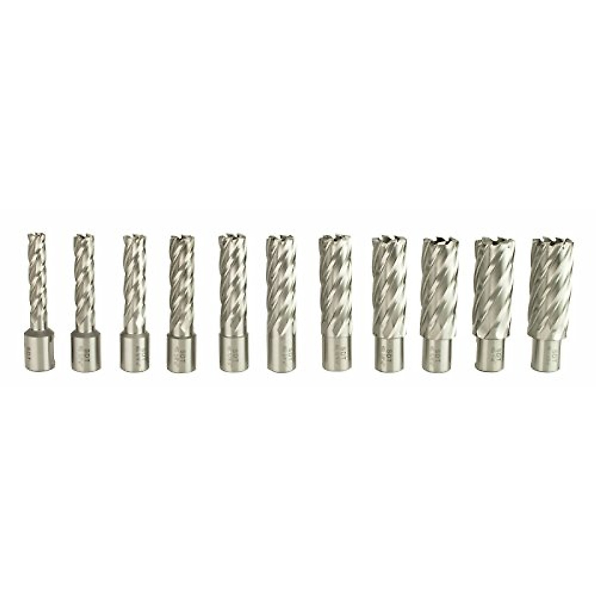 Steel Dragon Tools 13pc. High Speed Steel HSS Annular Cutter Kit 2" Depth and 7/16 in. to 1-1/16 in.
