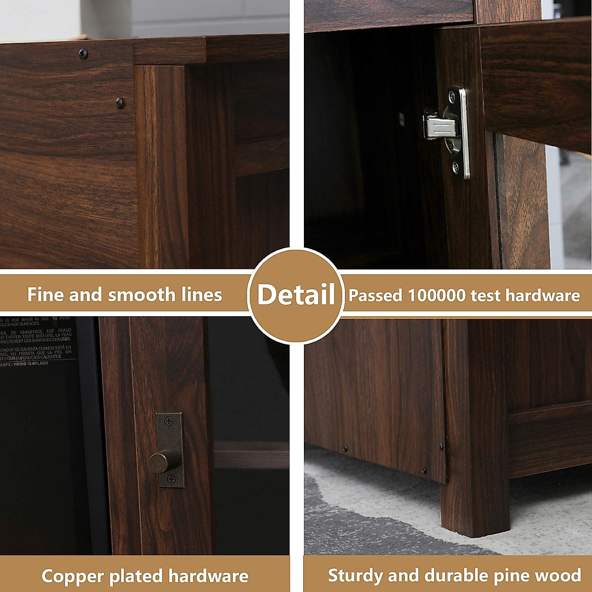 Top Space Electric Fireplace TV Stand Entertainment Center Corner Electric Fireplace Console Fireplace Heater for TVs up to 60",Wooden Electric Fireplace TV Stand,Rustic