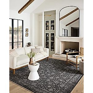 Loloi II Vance Collection VAN-09 Charcoal/Dove, Traditional 7'-10" x 10' Area Rug