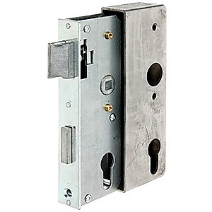 Gah-Alberts 413354 Lock Casing Raw Steel with Galvanised Lock Backset 40 mm Spacing 72 mm Depth 30 mm