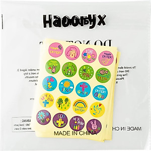 Haooryx 600PCS Religious Bible Stickers for Kid Cartoon Catholic Child Drawn Christian Religious Sticker Jesus He is Risen Sticker Spring Scripture Faith Sticker for Sunday School Party Art Craft