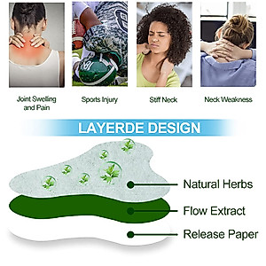 Sumifun 120 Counts Relief Patch for Neck, Shoulder, Knee and Muscle Soreness, Natural Herbal Patch for Neck