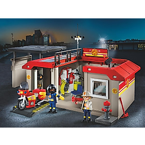 Playmobil Take Along Fire Station Playset