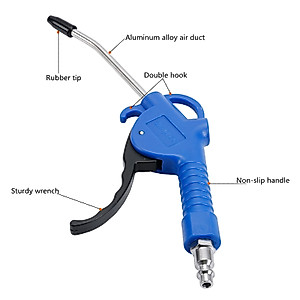 Air Blow Gun with Fixed Nozzle, Air Compressor Accessories Dust Removal Cleaning Tool