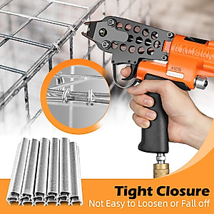 KIMSING SC760 16 Gauge 5/8'' Crown Stainless Steel C Ring Staples C-Rings Hog Rings, Wire Fencing Staples, Fasteners for C Ring Stapler, Hog Ring Tool, C Ring Plier, 1000 PCS/Pack