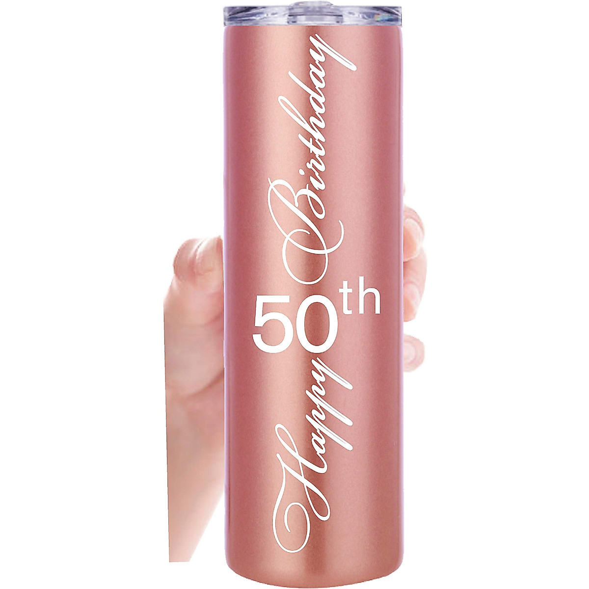 MEANT2TOBE 50th Birthday Gifts for Women, Gifts for 50th Birthday Girl,Happy 50th Birthday Tumbler, 50th Birthday Gift Ideas