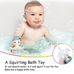 Baby Teether Teething Toys for Babies 3-12 Months, Fun Baby Teething Toys for Infant 12-18 Months, Mombella Octopus Teethers 6 Month Old, Silicone Comfort Chewing Toy for Kids, Iron Green