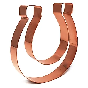 Horseshoe Copper Cookie Cutter by The Fussy Pup (4 Inch)