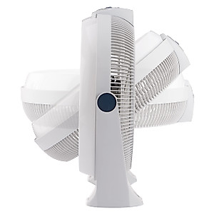 Lasko 3520 20 Inch 3-Speed Cyclone Air Circulator Home Fan, White