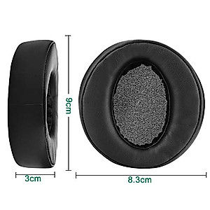 WADEO Replacement Ear Pads Earpads Cup Cover Memory Foam Cushion for Sony MDR-XB950BT XB950B1 XB950N1 XB950AP Bluetooth Wireless Headphones, 2 Pieces Black