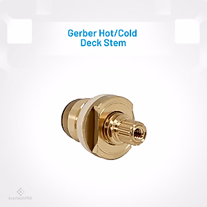 EvertechPRO Replacement Gerber Faucet Cartridge, 1-5/8", Hot/Cold, Lead Free, Part No. 98-688, 98-689