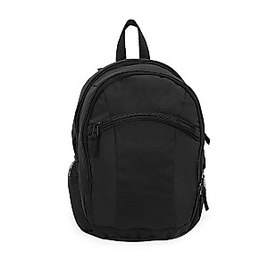Everest Deluxe Small Backpack, Black, One Size