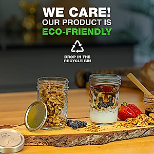 100 Count Canning Lids - Mason Jar Lids Regular Mouth for Kerr & Ball Canning Jars - Mason Jar Lids Food Grade Material, Metal Lids,100% Fit and Airtight - Protect the Environment with Recyclable