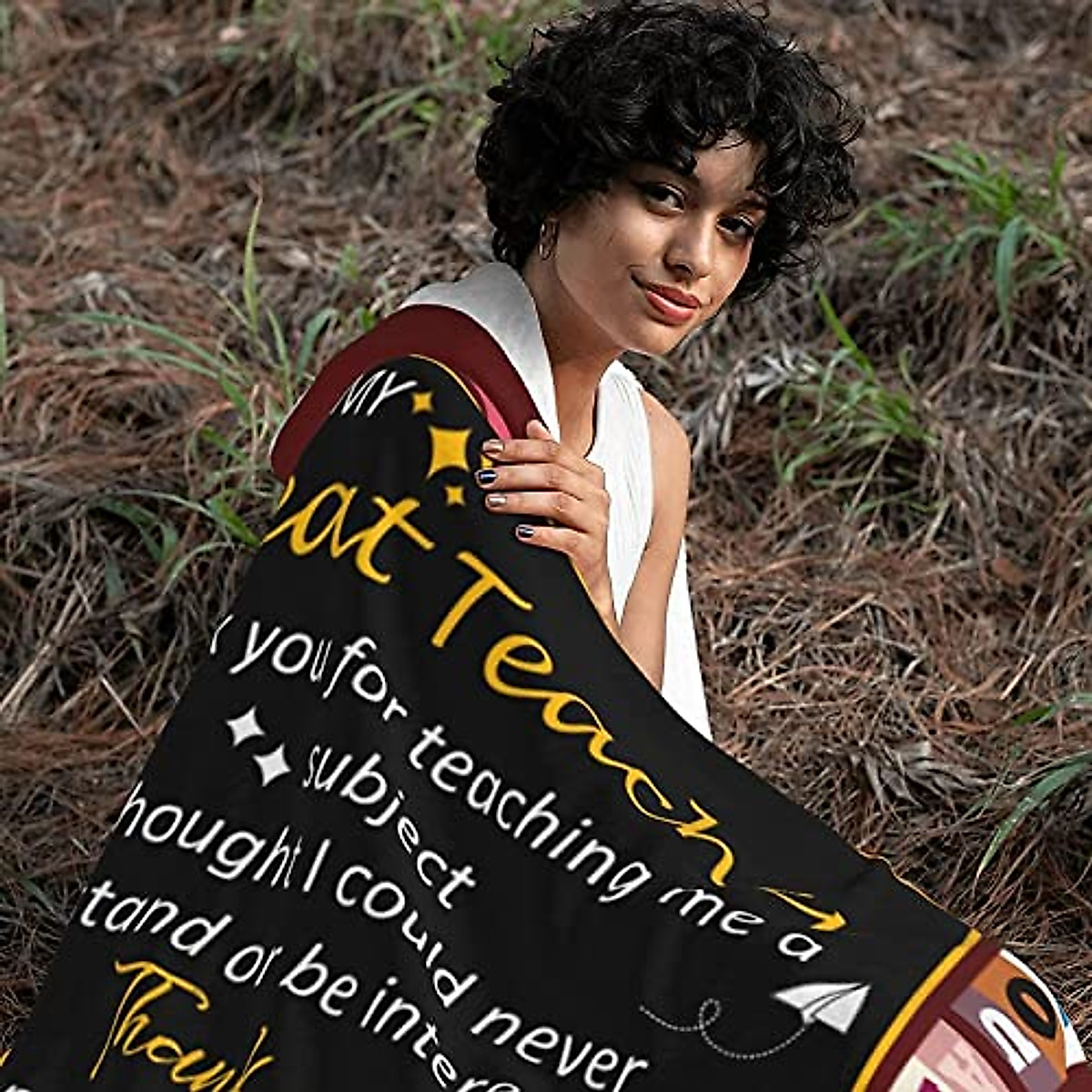 KOPOEELK Teacher Gifts for Women Blanket, Teacher Appreciation Gifts for Birthday Christmas, Funny Teacher Blanket Gifts Soft Cozy Throw Blanket 60x50 Inches