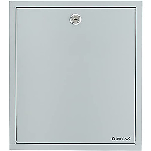 Barska Wall Mount Multi-Purpose Locking Mail Suggestion Drop Box with Key Lock for Home Office Classroom