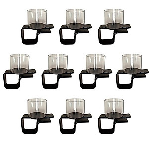 Lot of 10 Plastic Clip on Cup Holders by Brybelly