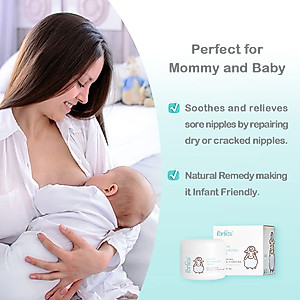 forlisa BABY Lanolin Nipple Cream Breastfeeding Organic Nipple Butter Balm with Winter Moisturizing,perfect for Dry Skin, used by Nursing & Pumping Moms, Baby(2 pack)