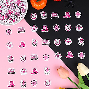 Balterever Western Cowgirl Halloween Bachelorette Party Decorations Halloween Let's Go Ghouls Confetti Halloween Boo Bachelorette Table Scatter Decorations for Bridal Shower Wedding Engagement Party