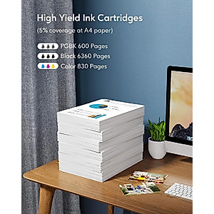 OSIR Compatible 280 281 Ink Cartridges Replacement for Canon PGI-280XXL CLI-281XXL work with Pixma TS8320 TS6320 TS6220 TR8520 TS9520 TS6120 TR7520 TS9521C Printer (PGBK, Black, Cyan, Magenta, Yellow)