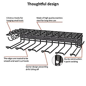 Yidaimi Power Tool Organizer with 5 Drill Rack,Battery Tool Organizer and Storage,Garage Heavy Duty Metal Tool Shelf,130 Pounds Weight Limit,Power Tool Holder Wall Mounted,5 Cordless Drills Tool Rack