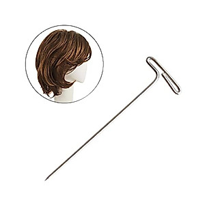 T Pins, 100 Pack 1.5 inch T-Pins, T Pins for Blocking Knitting, Wig Pins, T Pins for Wigs, Wig Pins for Foam Head, T Pins for Sewing, Wig T Pins, Blocking Pins, T Pins for Office Wall 38mm/1.5inch