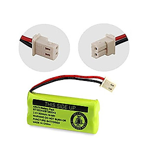 BT183342/BT283342 2.4V 800mAh Ni-MH Battery Pack, Also Compatible with AT&T VTech Cordless Phone Batteries BT166342/BT266342 BT162342/BT262342 2SN-AAA40H-S-X2