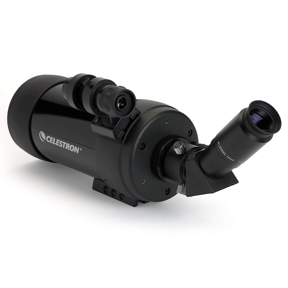 Celestron – MAK 90mm Angled Spotting Scope – Maksutov Spotting Scope – Great for Long Range Viewing – 39x Magnification with 32mm Eyepiece – Multi-coated Optics – Rubber Armored