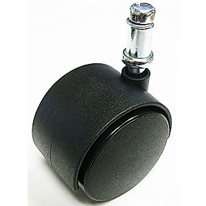Oajen 2" chair caster wheel, 3/8" x 1" grip ring stem, pack of 5, not the common 7/16" 11mm diameter stem on most recent chairs, Not for Ikea, use caliper or open end wrench to check the diameter of your old caster stem!