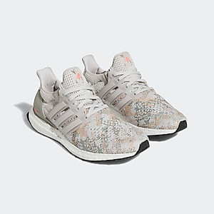 adidas Women's Ultraboost 1.0 Running Shoe, Grey/Grey/Semi Coral Fusion, 7.5